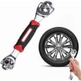 52 in 1 Universal Socket Wrench - 360° Rotating Head Spanner Tool with Chrome Vanadium Steel ...