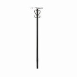 52.1 in. Gibraltar Powder Coated Steel Mailbox Post, Black - Walmart.com
