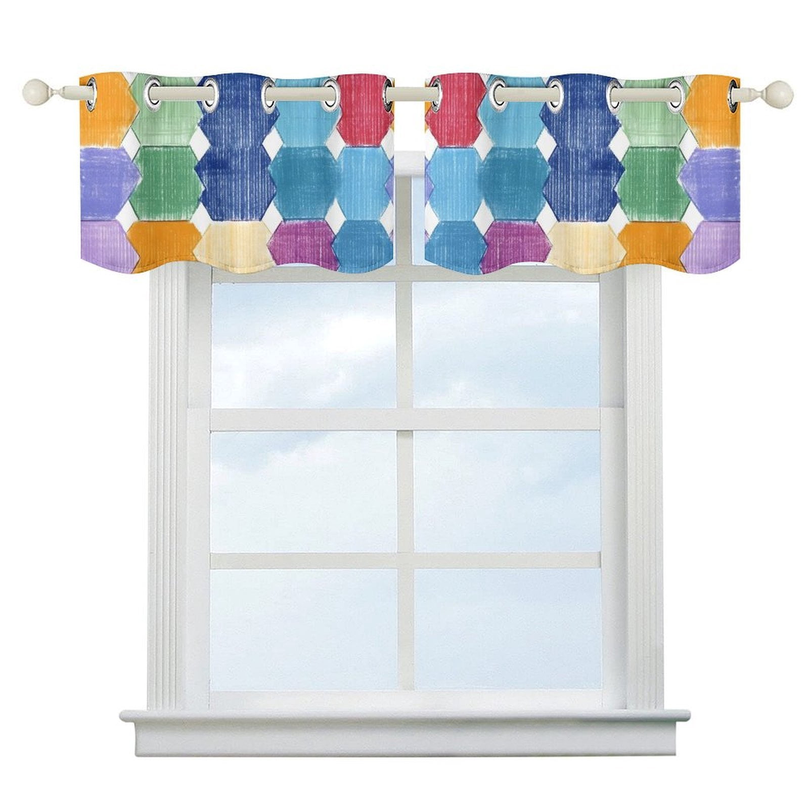 52×18.1in Curtain Hanging Two Symmetrical Durable Good Shade Heat ...
