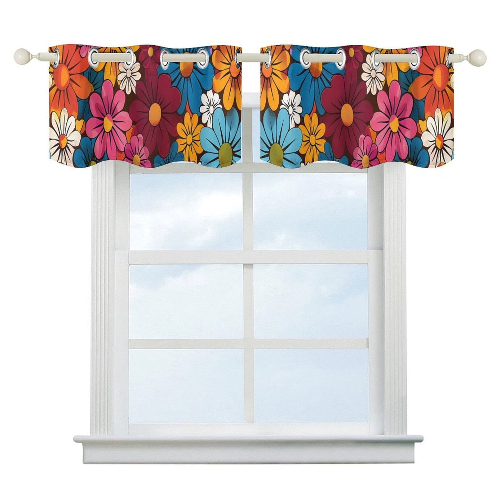 52×18.1in Curtain Hanging Two Symmetrical Durable Good Shade Heat ...