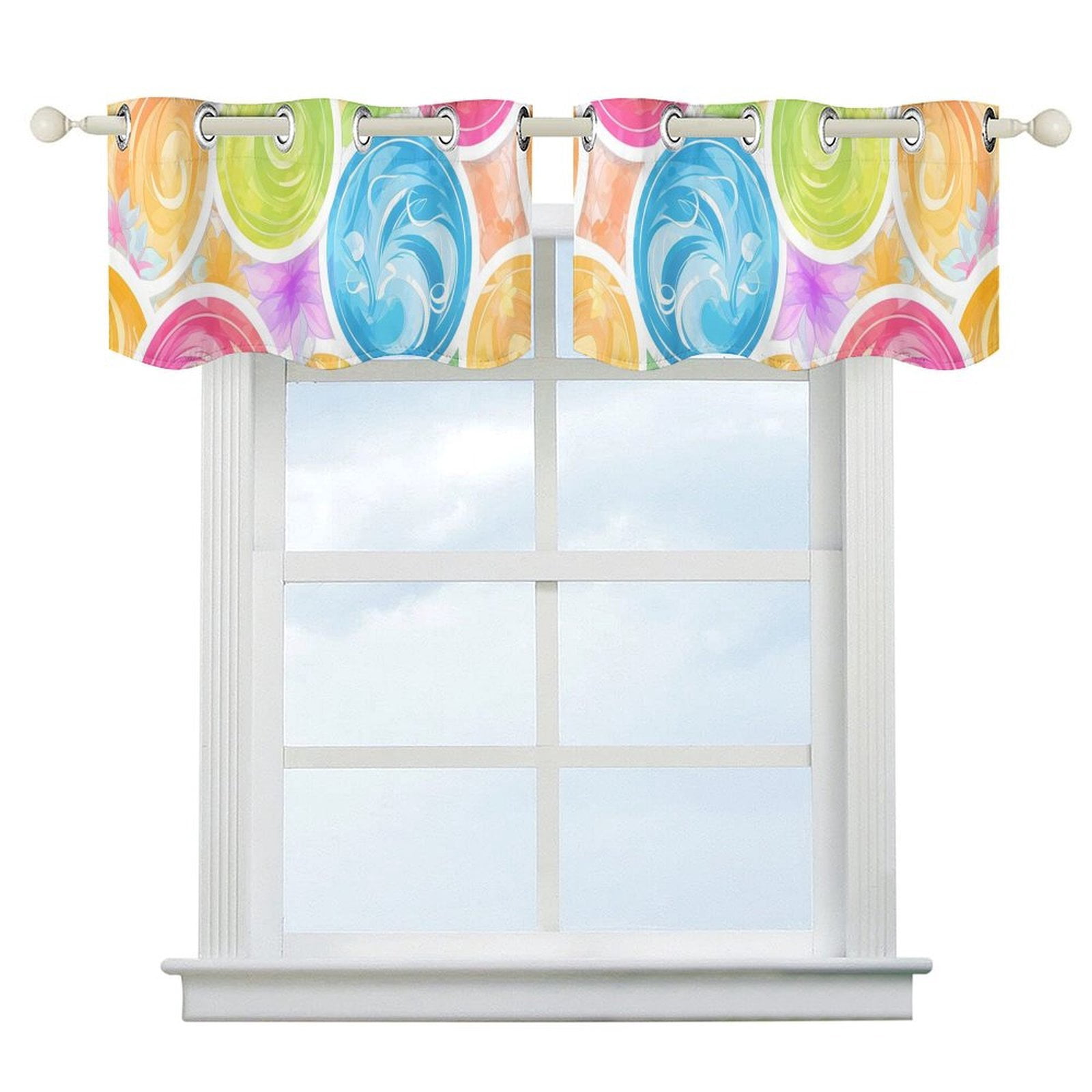 52×18.1in Curtain Hanging Two Symmetrical Durable Good Shade Heat ...