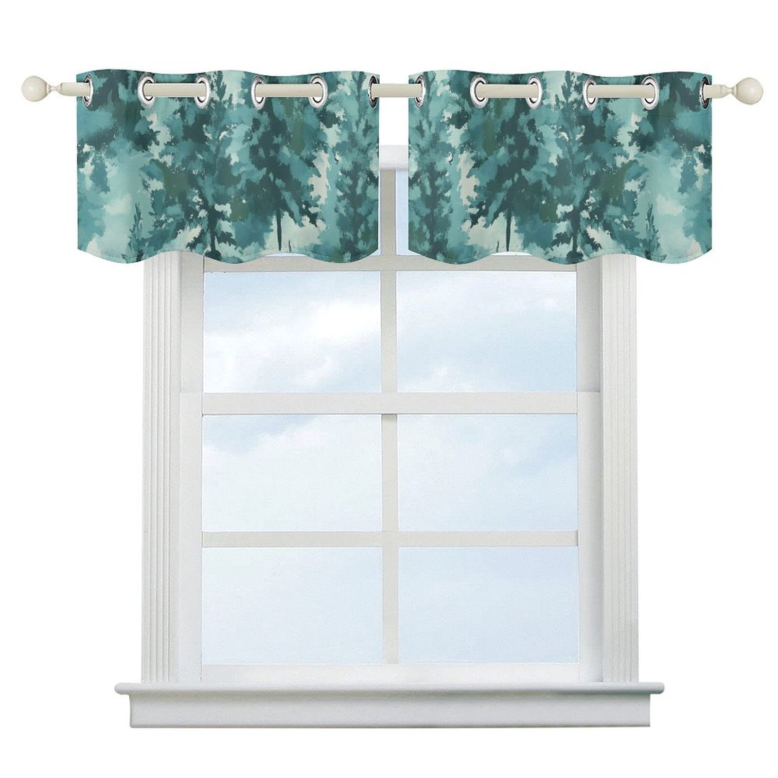 52×18.1in Curtain Hanging Two Symmetrical Durable Good Shade Heat ...