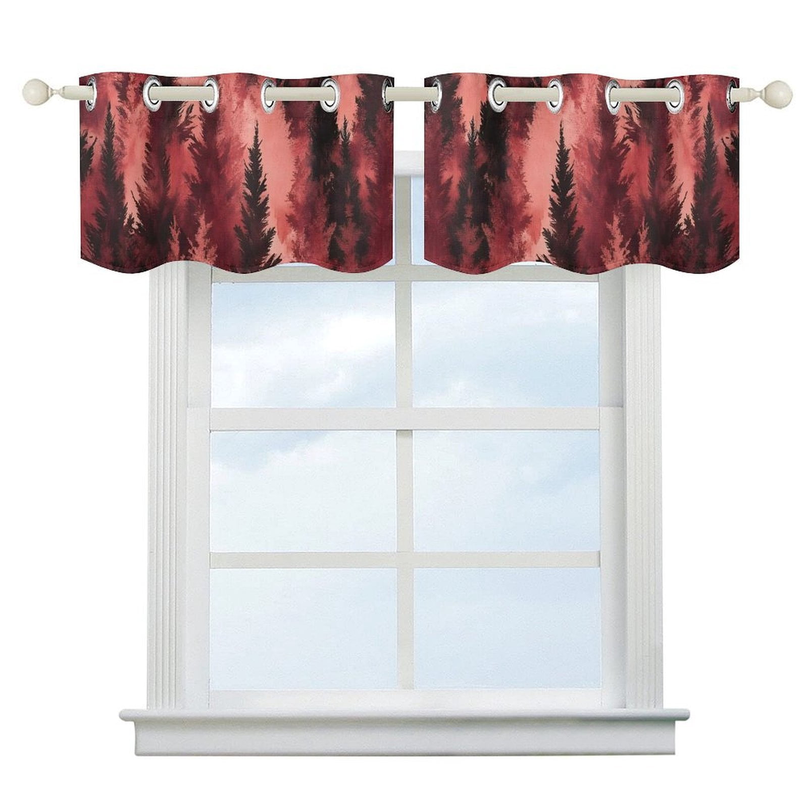 52×18.1in Curtain Hanging Two Symmetrical Durable Good Shade Heat ...