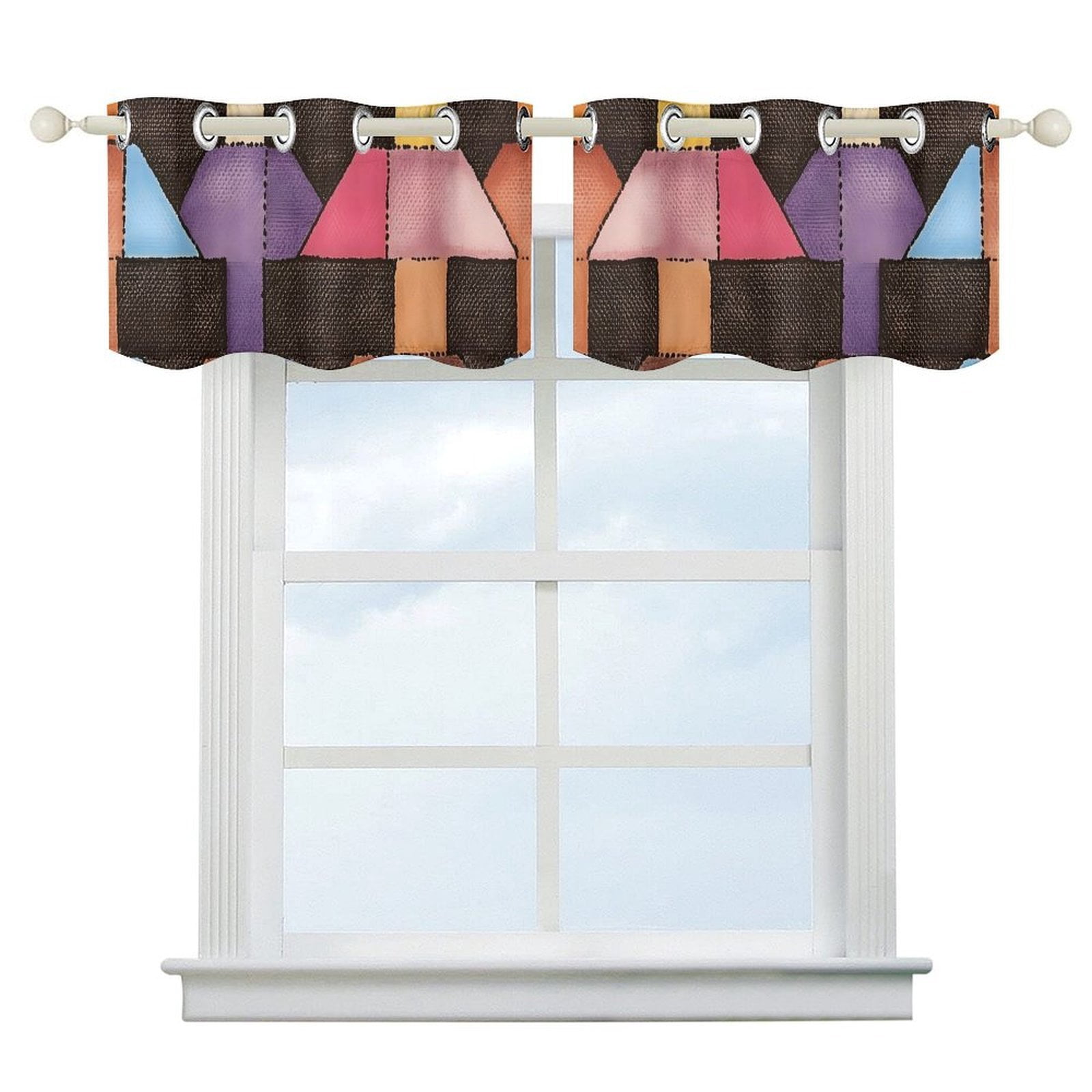 52×18.1in Curtain Hanging Two Symmetrical Durable Good Shade Heat ...