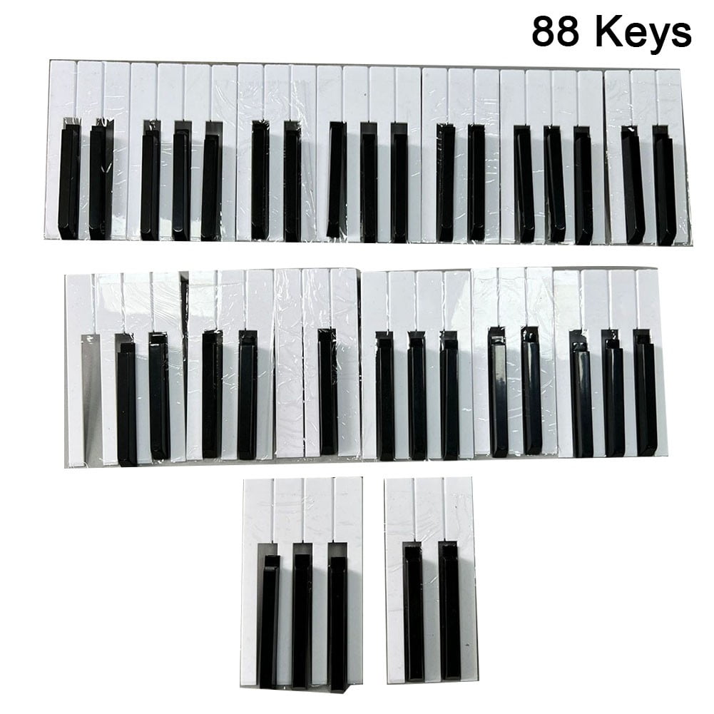 52 36 PCS Keytops Replacement Kit for Keyboard White Black Keys ABS ...
