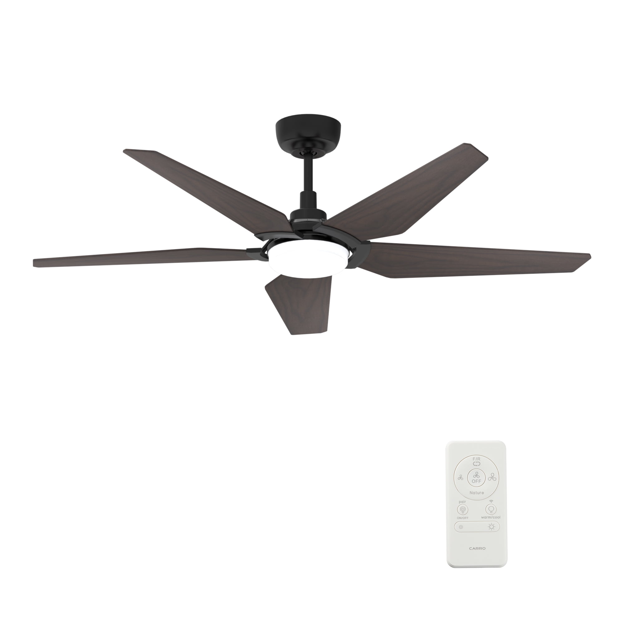 Voyager 52'' Smart Ceiling Fan with LED Light, Wi-Fi & Remote ...