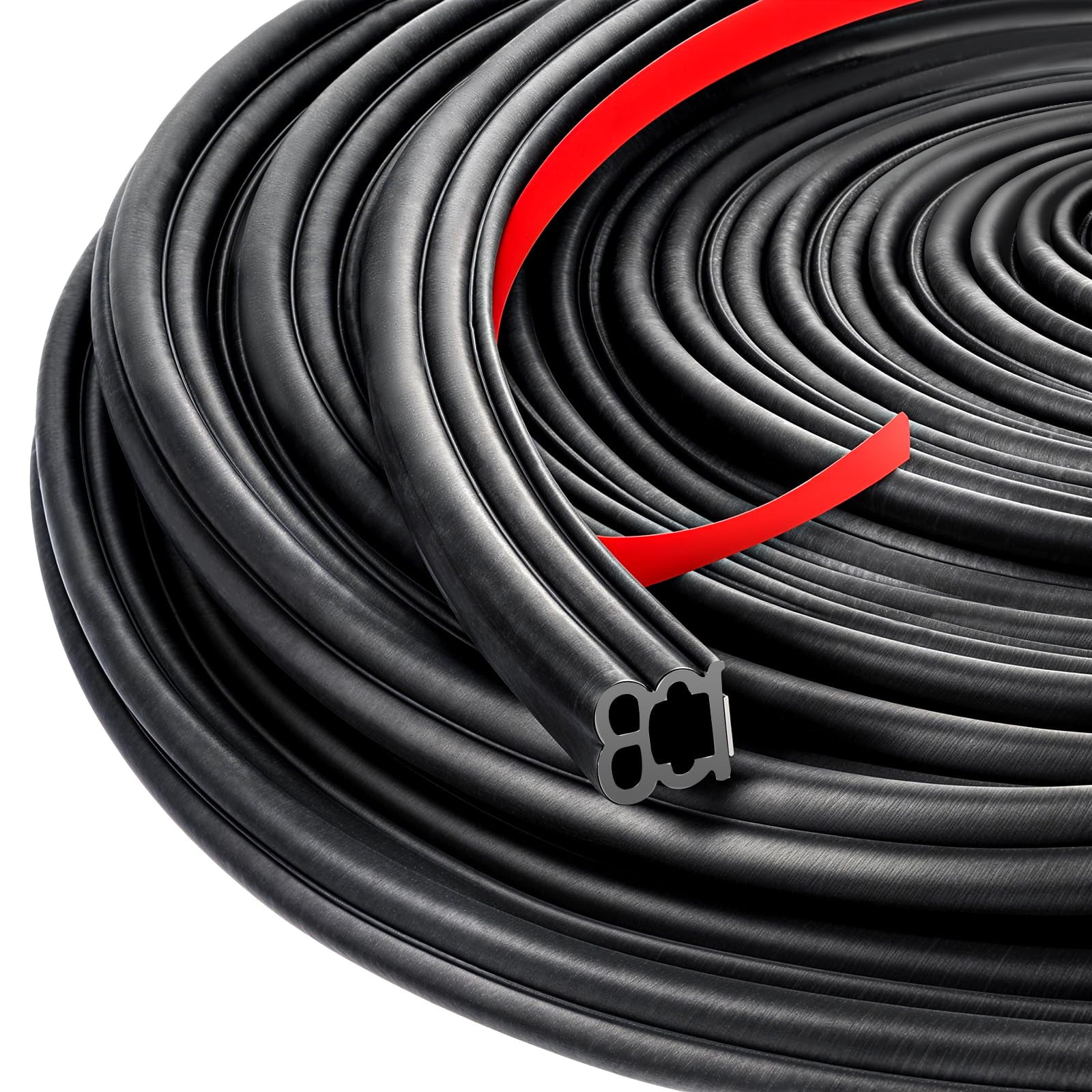 52.5Ft Car Door Rubber RRF12 Seal Strip Automotive Weather Stripping ...