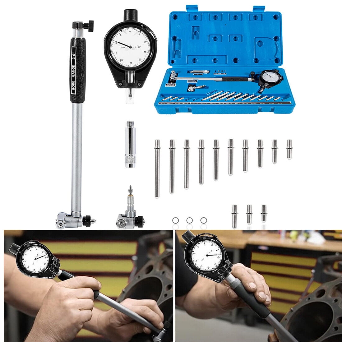 52-646-400-0 Cylinder Dial Indicator Bore Gauge Gage 1.4" - 6 ...