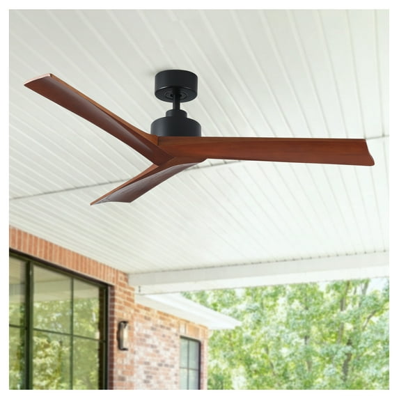 52" Black Lowe Profile Ceiling Fan without Light - Walmart.com