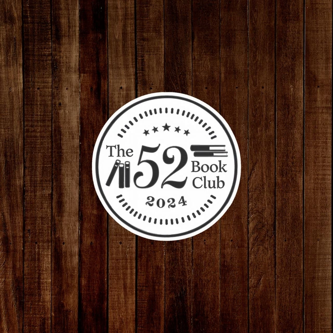The 52 Book Club 2024 Reading Challenge Vinyl Sticker Decalphone Decal ...
