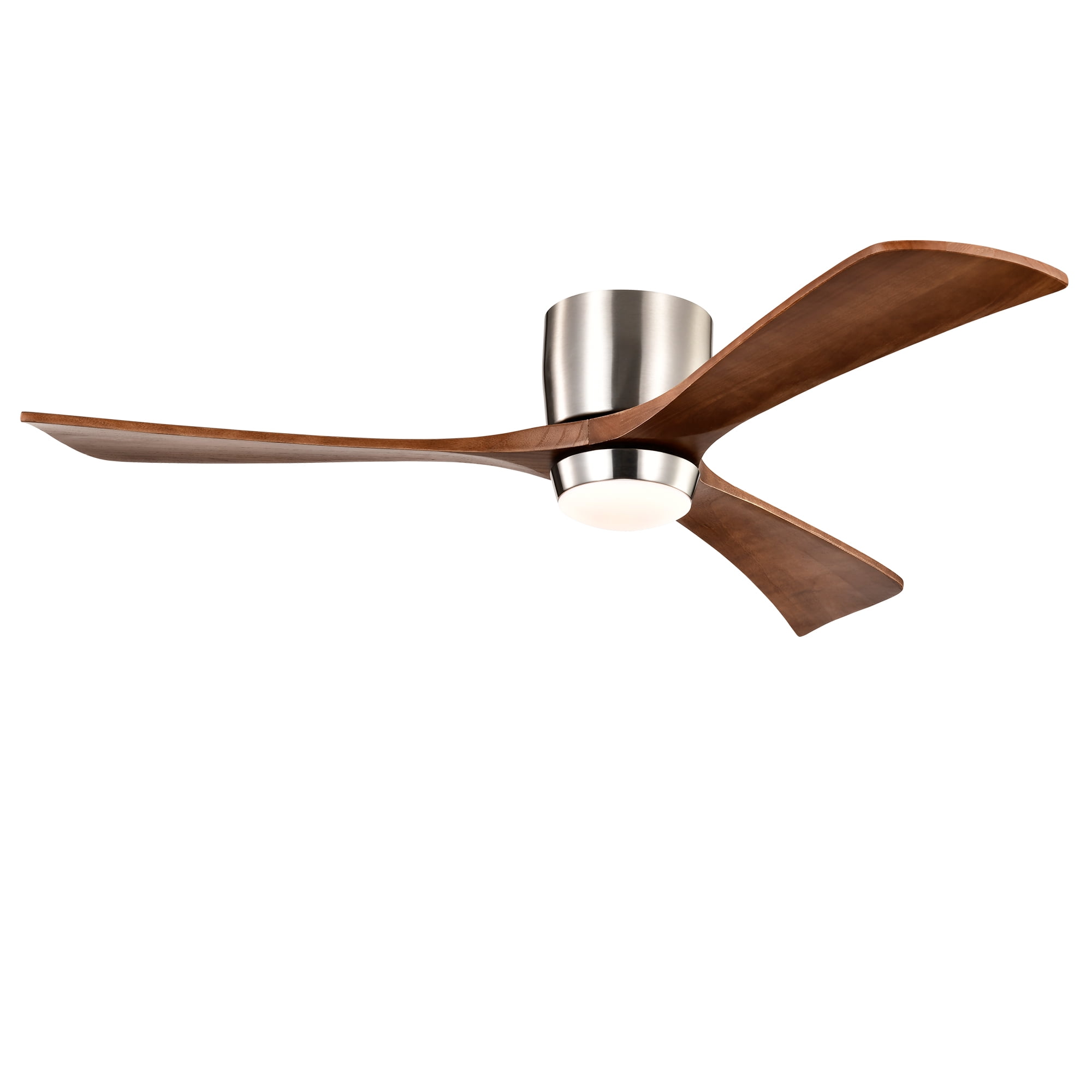 52" Ceiling Fan with Lights Remote Control,Quiet DC Motor 3 Wood Blade ...