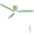 52" Ceiling Fan with Light, Solid Wood Blades, Dimmable Light with ...
