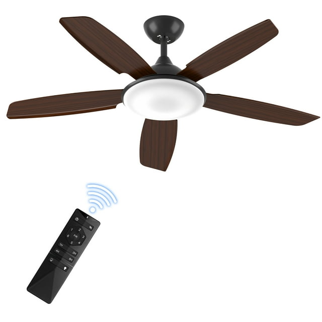 52" Ceiling Fans with Lights and Remote, 6 Speed, 3 CCT Memory, 3 ...