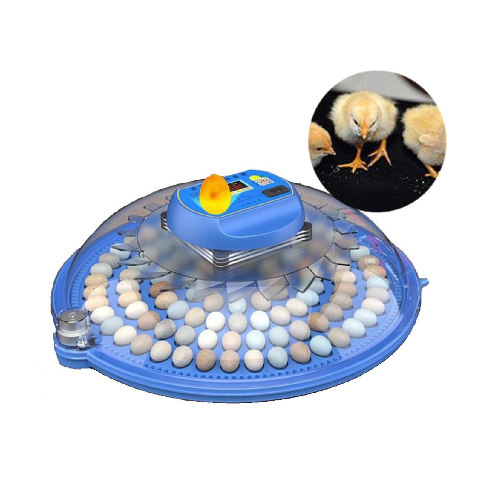 52 Eggs Incubator Fully Automatic Turning Hatching Brooder Farm Bird Quail Chicken Poultry Farm ...