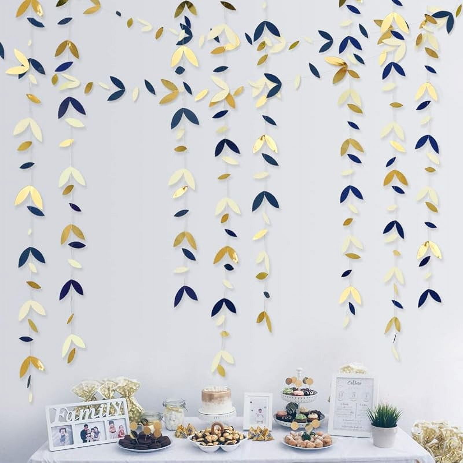 52 Ft Spring Summer Theme Green Paper Leaf Garland Hanging Leaves ...