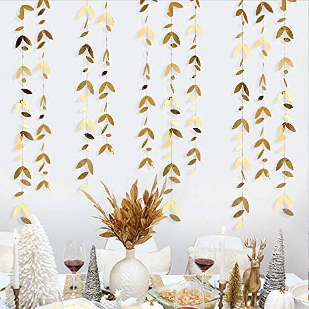52 Ft Spring Summer Theme Green Paper Leaf Garland Hanging Leaves ...