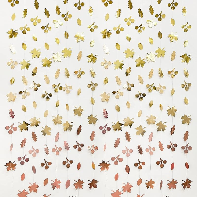 52 Ft Spring Summer Theme Green Paper Leaf Garland Hanging Leaves ...