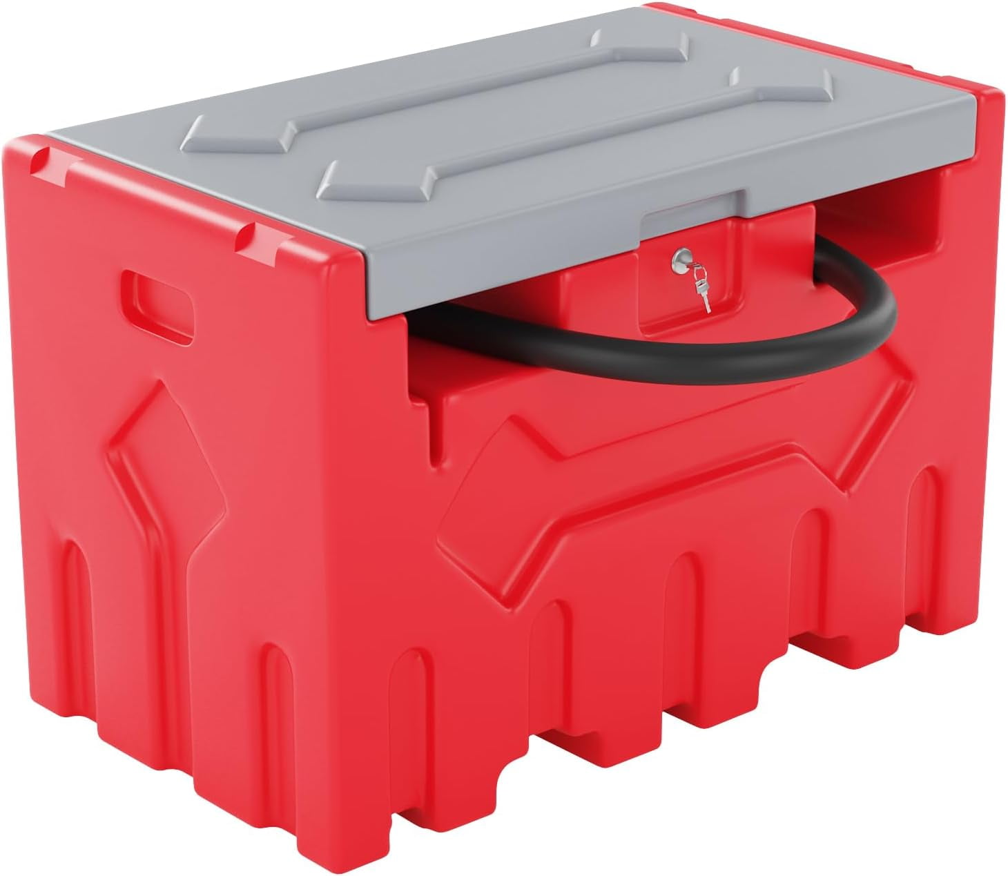 52 Gallon Portable Diesel Fuel Tank with 12V Electric Transfer Pump ...