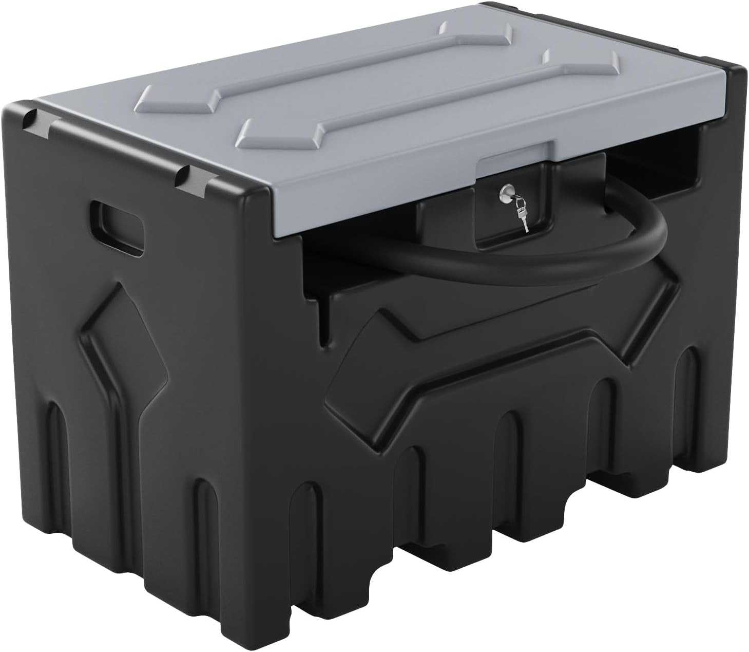 52 Gallon Portable Diesel Fuel Tank with 12V Electric Transfer Pump ...