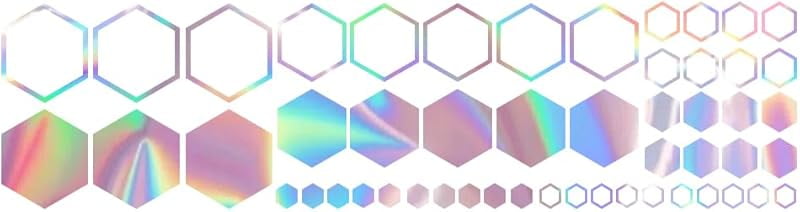 52 Grids Car PVC Honeycomb Graphics Hexagonal Stickers Auto Decor ...