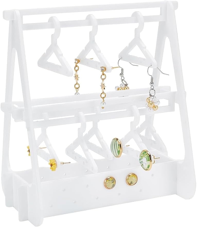 52 Holes Earring Organizer Holder Rack with Mini Hangers Earring Holder ...