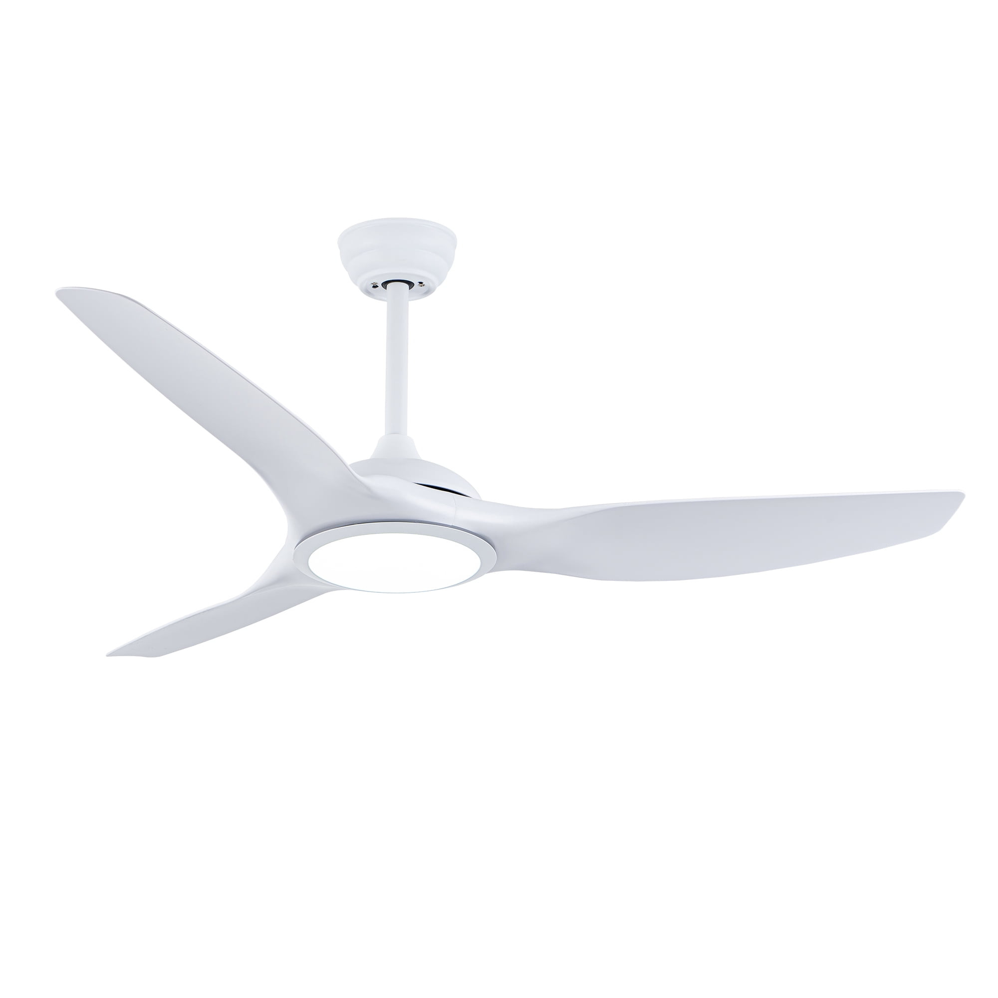 52 Inch ABS Blades Ceiling Fan With Light Kit ( LED Light Source),DC 6 ...