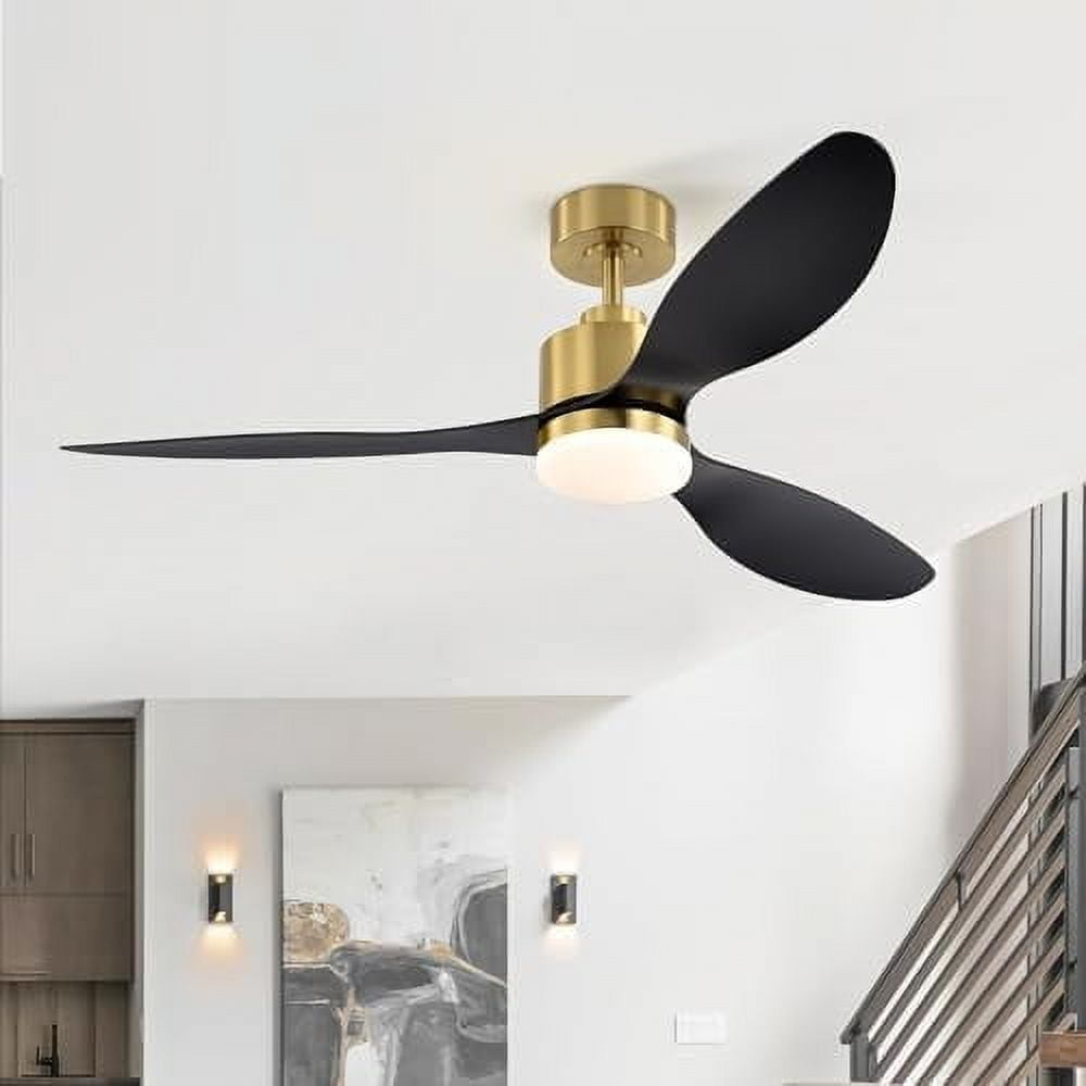 52 Inch Ceiling Fans with LED Light Remote Control, Modern Ceiling Fan ...