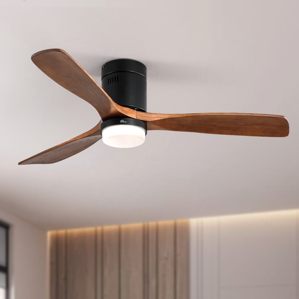 52 Inch Ceiling Fans Light, Modern Integrated Fan with 18W LED Lights ...