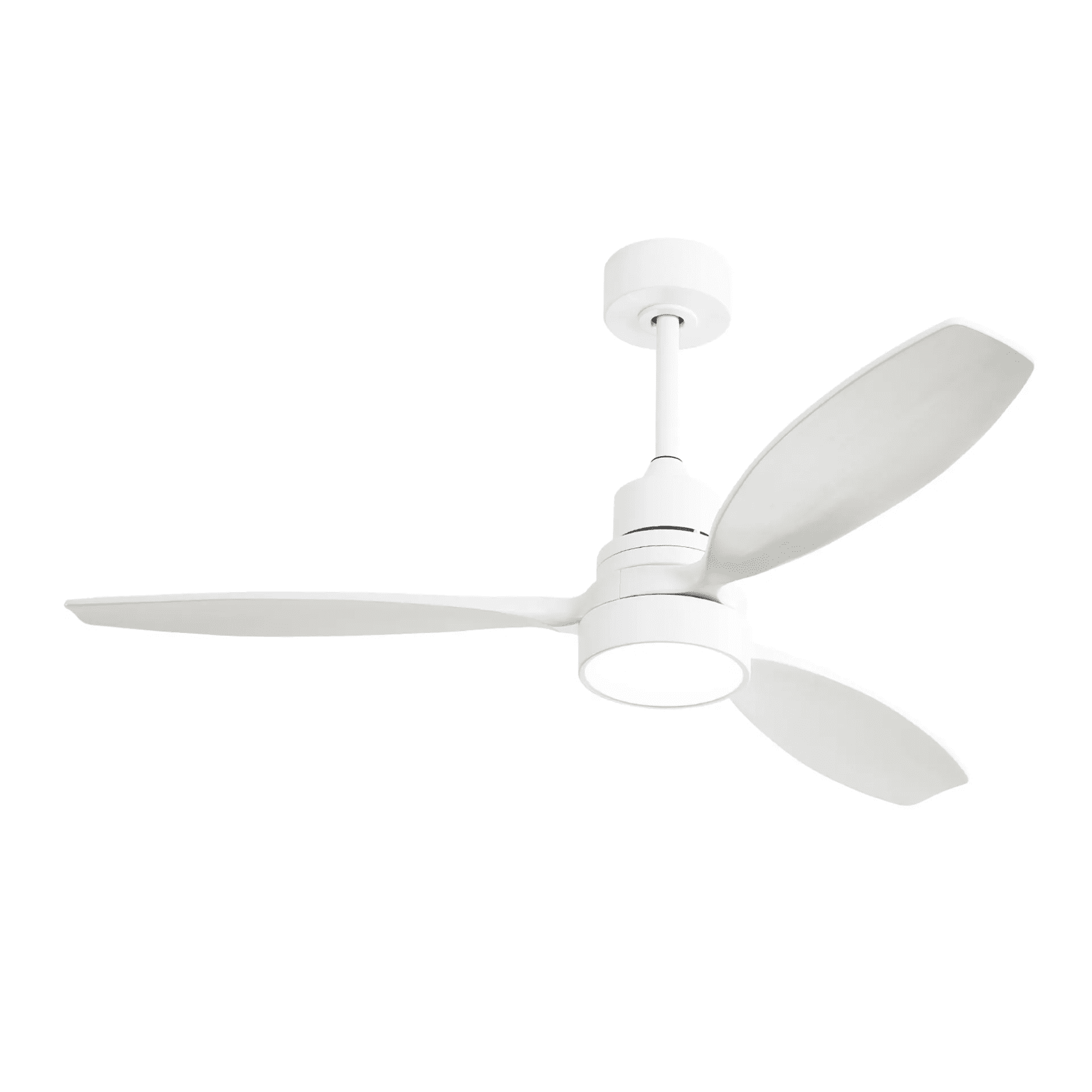 52-Inch Ceiling Fans Light, Wooden Integrated Fan with 3 Solid Wood ...