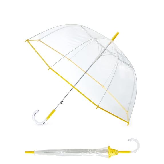 52 Inch Clear Bubble Umbrella Large Transparent Dome Canopy J Hook ...