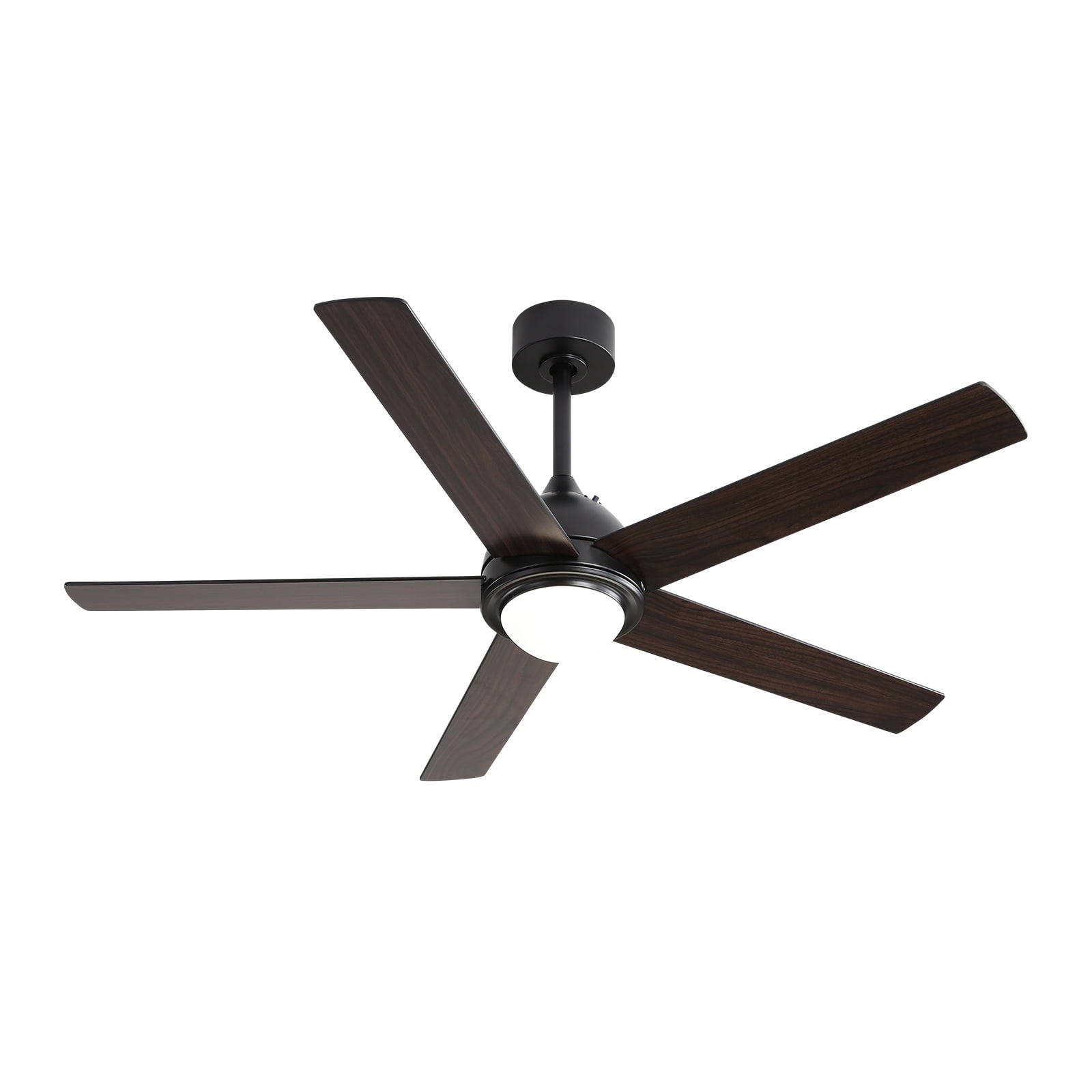 52 Inch Indoor Ceiling Fan with Light Modern Ceiling Fans 5 Blades 3 ...