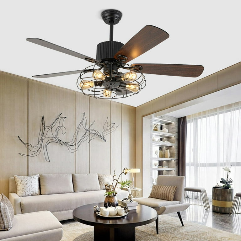 Rustic Modern Industrial Ceiling Fans Arturest Ceiling Fan 52 Inch