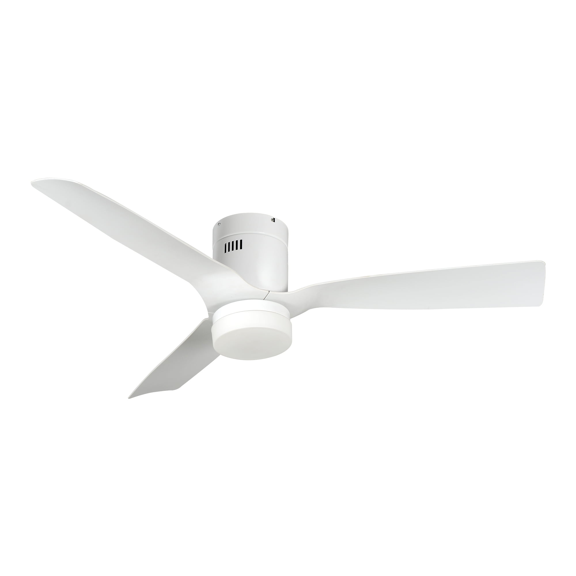 Trifecte 52" Flush Mount Ceiling Fan with Remote and 10 Speed DC Motor ...