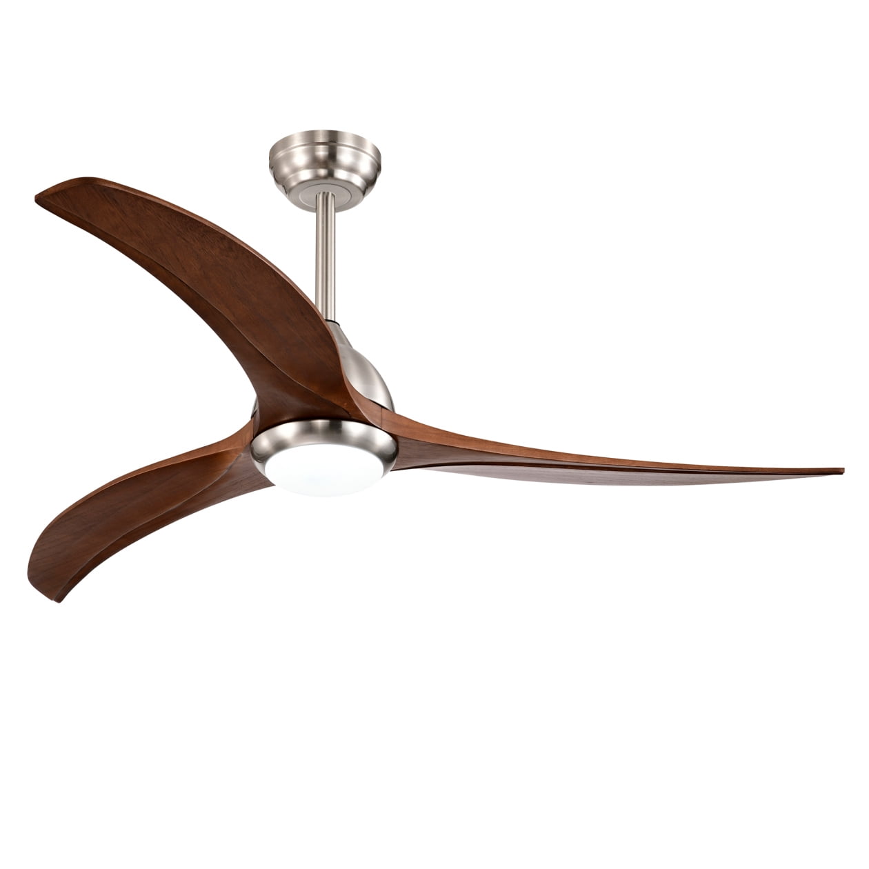52" Indoor Outdoor Ceiling Fan with Light and Remote Control, Quiet ...
