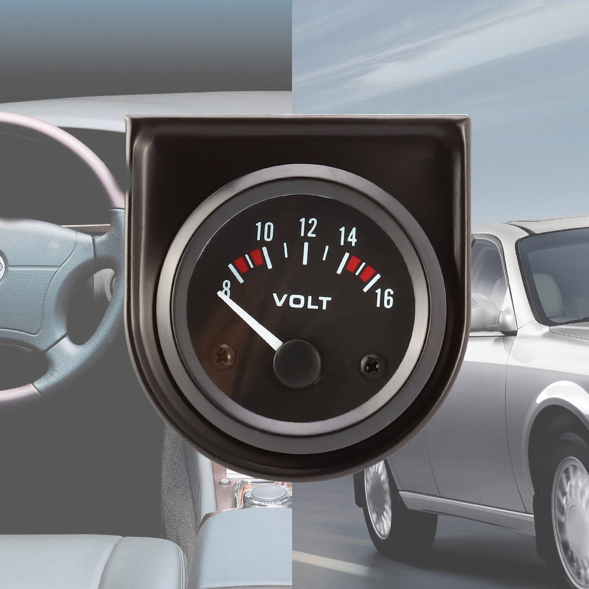 52 Mm Car Voltmeter High Sensitivity Voltage Meter Voltage Meter Volt ...