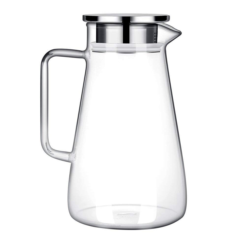52 Ounces Borosilicate Glass Pitcher with Handle Heat Resistant Water ...