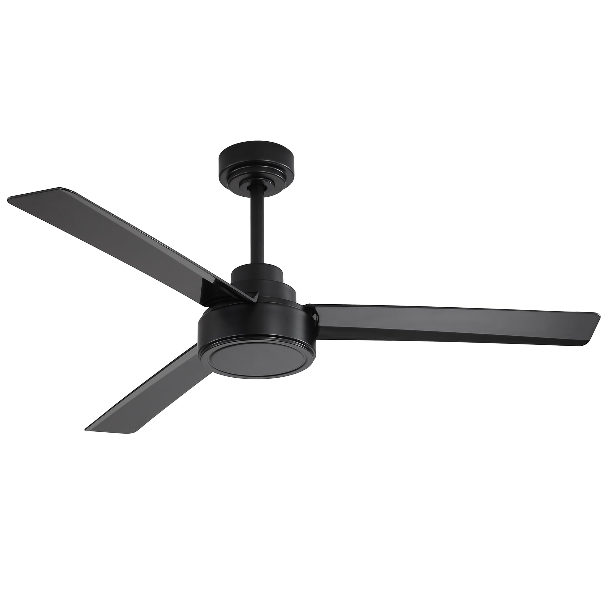 52" Outdoor Ceiling Fan Without Light, 3 ABS Blades Farmhouse Ceiling ...