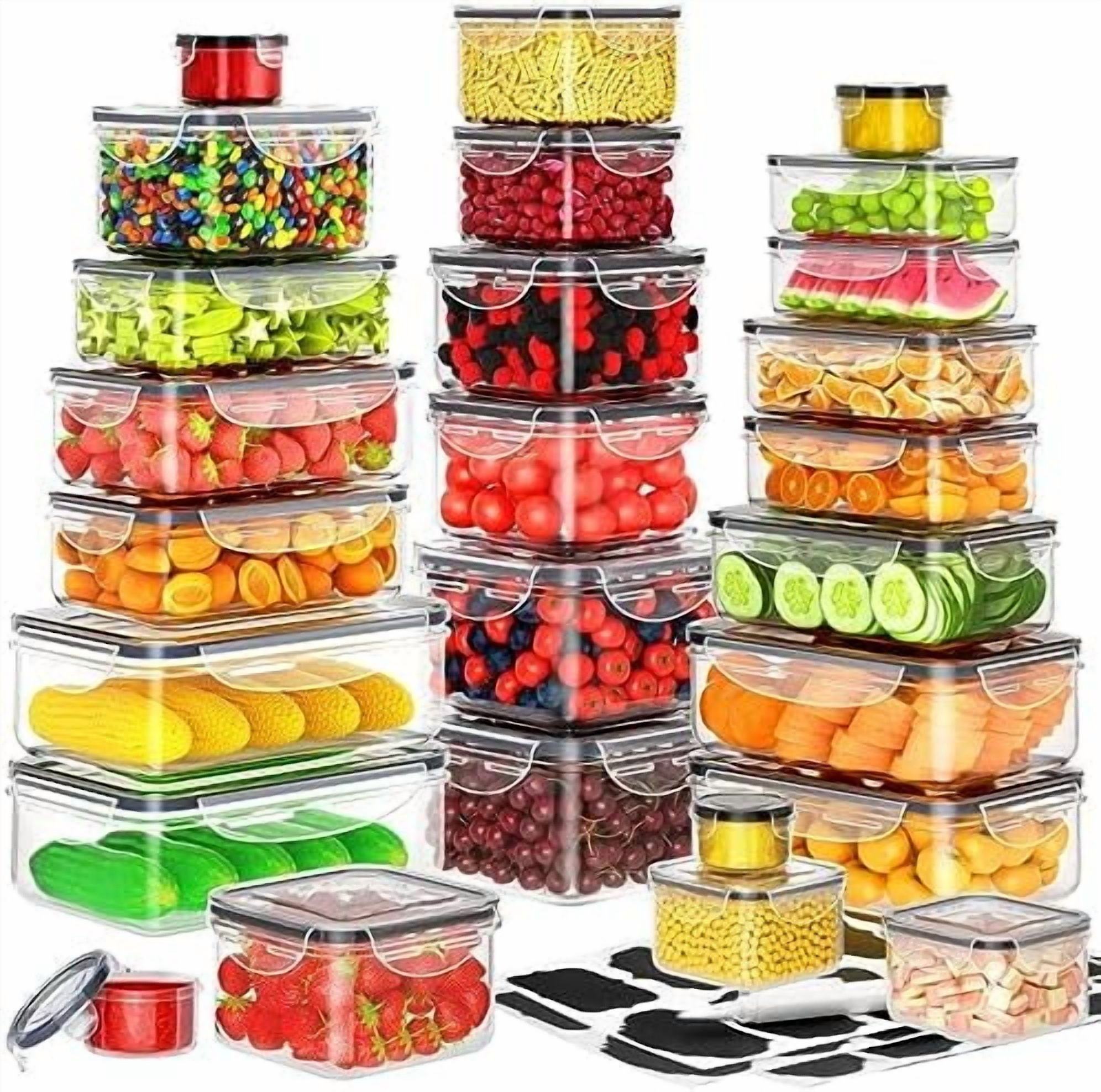 52 PCS Food Storage Containers with Lids Airtight (26 Containers & 26 ...