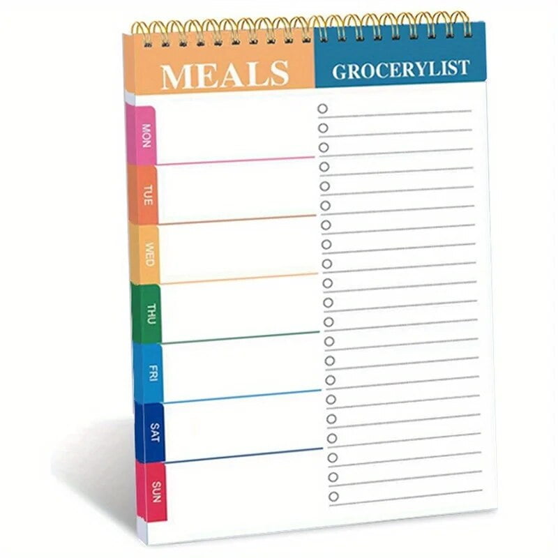 52 Pages Weekly Meal Planner Pad Meal Planner Notepad For Organized ...