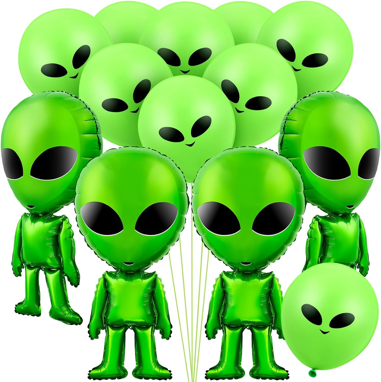 52 Pcs Alien Balloon Party Supplies - Outer Space Decorations for Alien ...