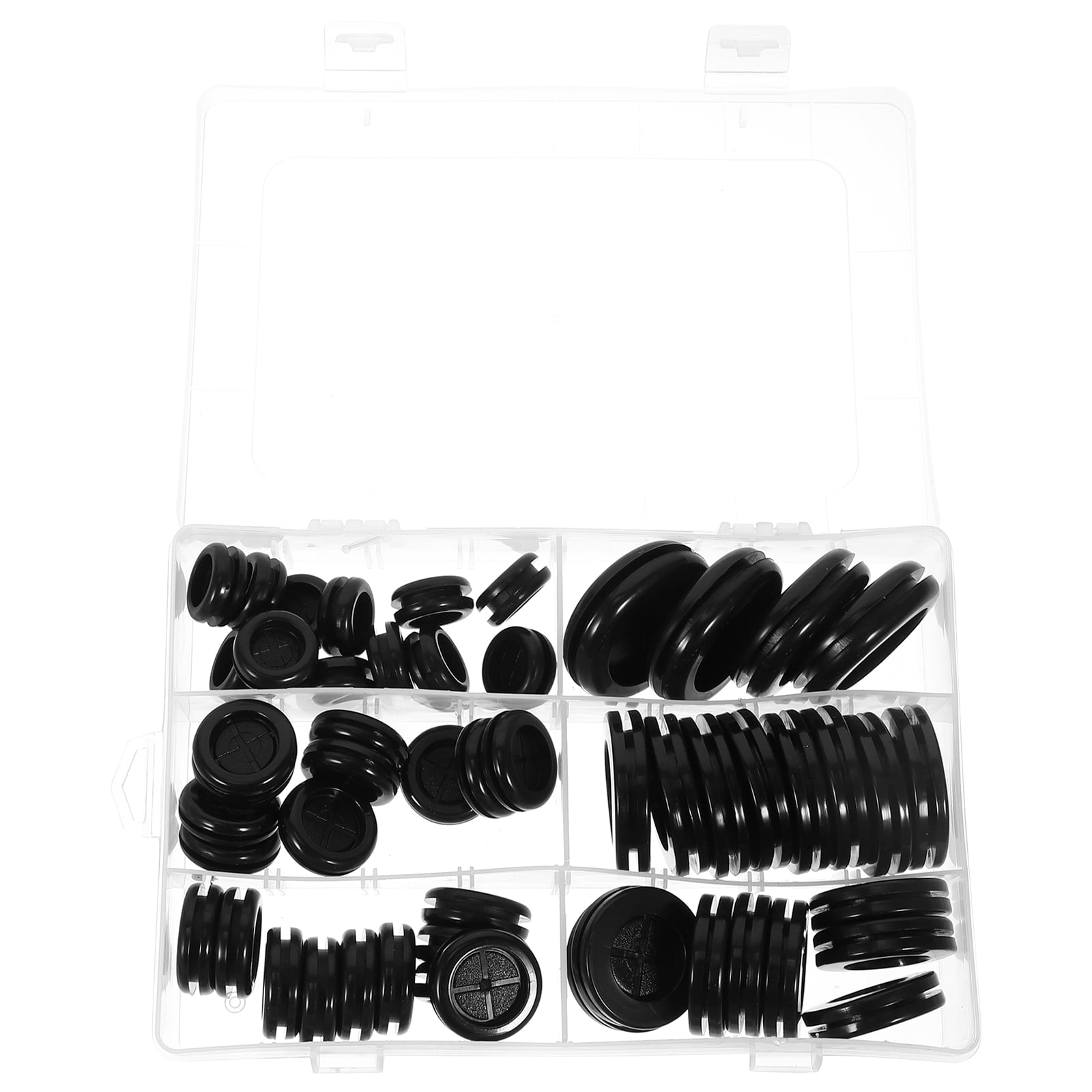 52 Pcs Guard Ring Coil Drain Stopper Spacers Washer Washers Wire Rubber ...