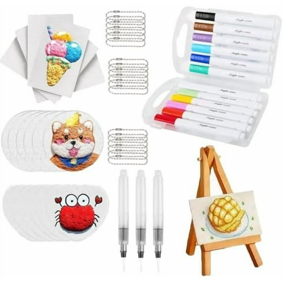 52 Pcs Magic Puffy Paint, 3D Drawing Magic Marcadores Puffy Canvas ...