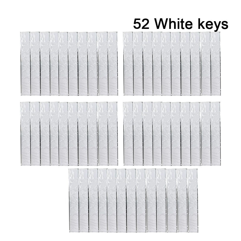 52 Pcs White Black keys Piano Keytops Kit Replacement tuning repair ...