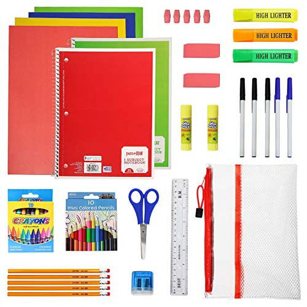 52 Piece Deluxe Bulk School Supply Kits - Bulk School Supplies Bundle ...