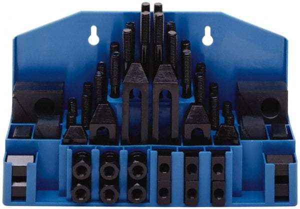 52 Piece Fixturing Step Block & Clamp Set with 1" Step Block, 1/2" T ...