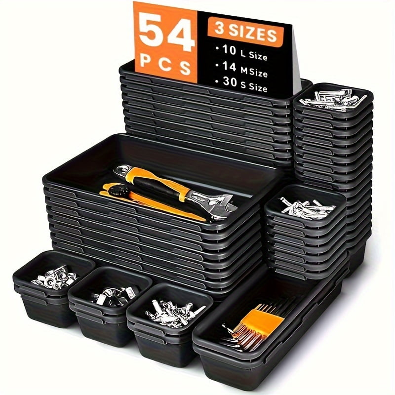 52-Piece Heavy-Duty Toolbox Organizer Set - Maximize Storage with ...