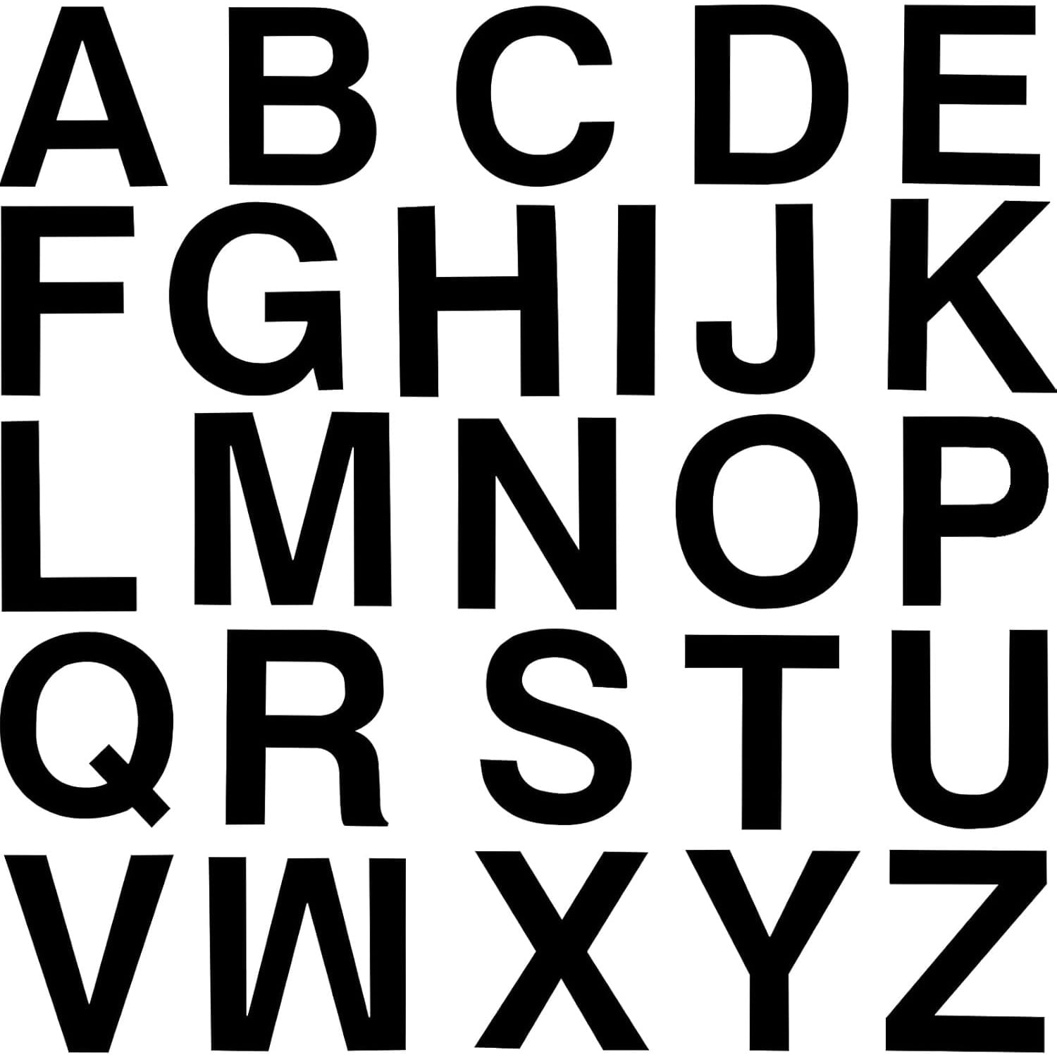 52 Pieces Felt Alphabet Letter Stickers Self-Adhesive Soft Felt Cloth ...