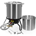 52 Quart High-Pressure Turkey Deep Fryer Propane Burner All Purpose ...
