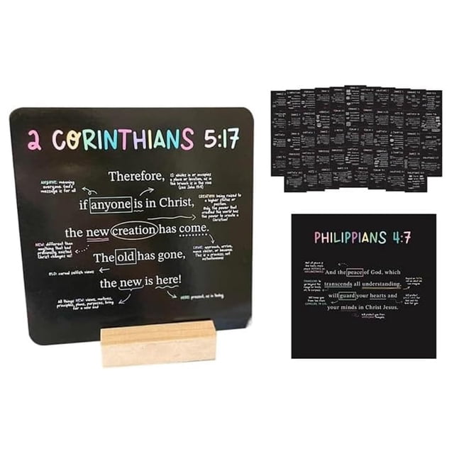 52 Scripture Cards, Bible Scriptures Memory Verse Card, Scriptures ...