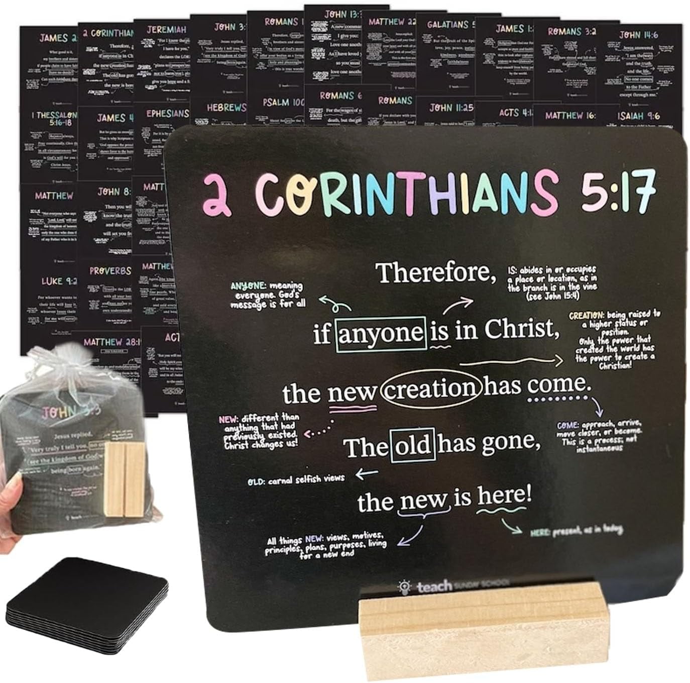 52 Scripture Cards, Bible Verse Mapping Cards, Scripture Memory Cards ...